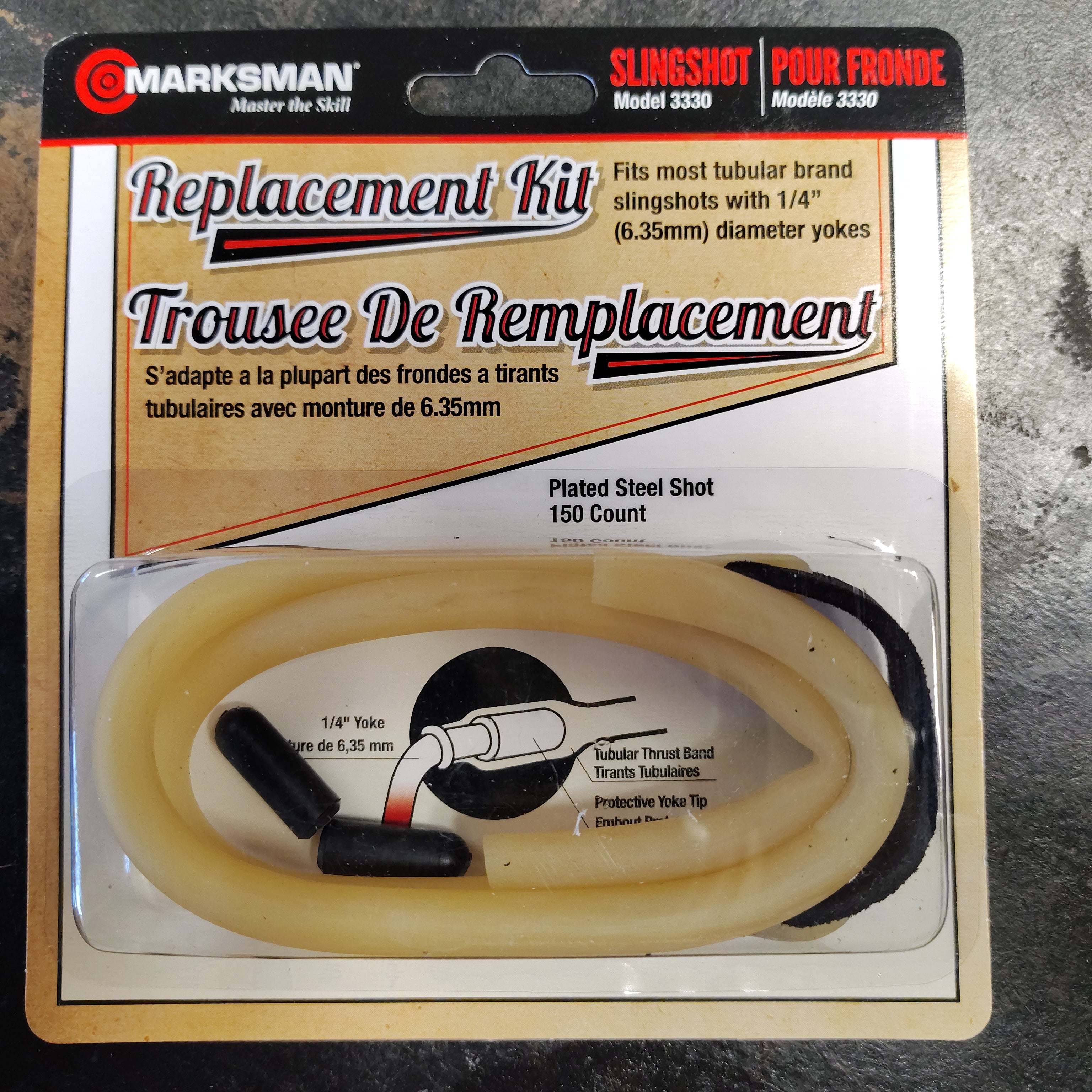 Marksman Slingshot Replacement Band Kit, 1/4" 3330