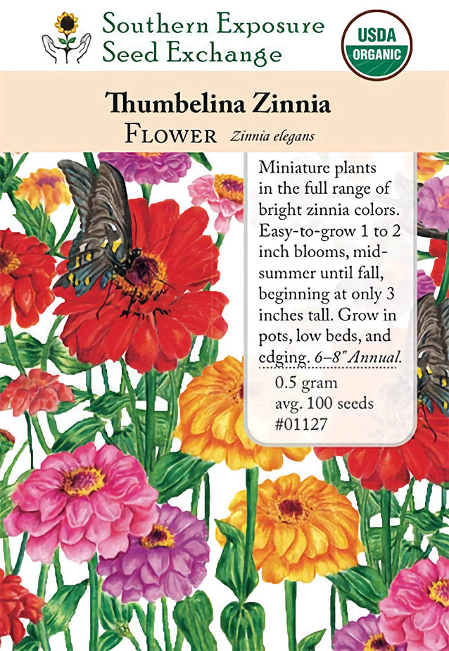 Southern Exposure Seed Exchange - 01127 - Thumbelina Zinnia